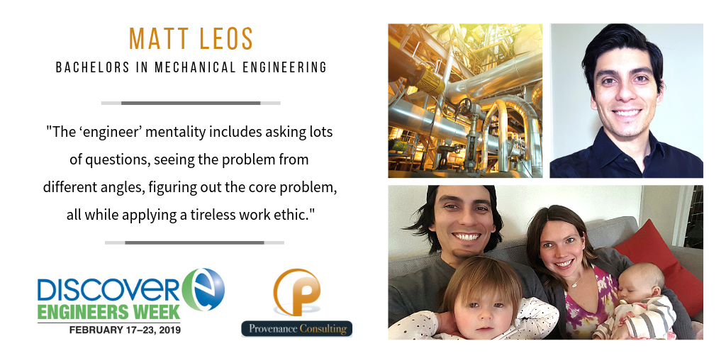 Matt Leos – Engineers Week 2019 Spotlight - Provenance Consulting
